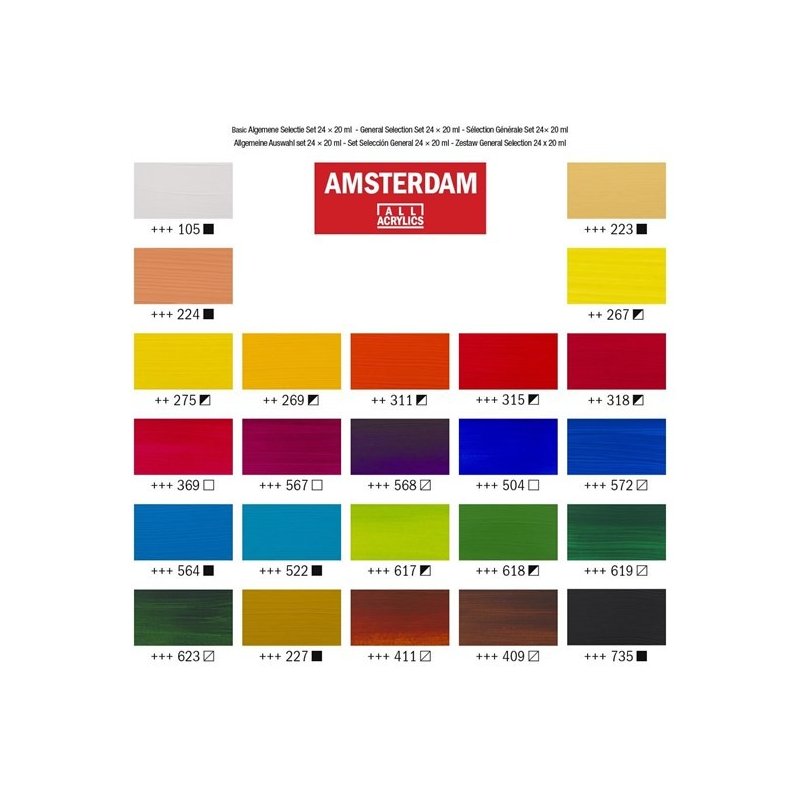 Amsterdam Standard Series Acrylic 24 x 20ml set